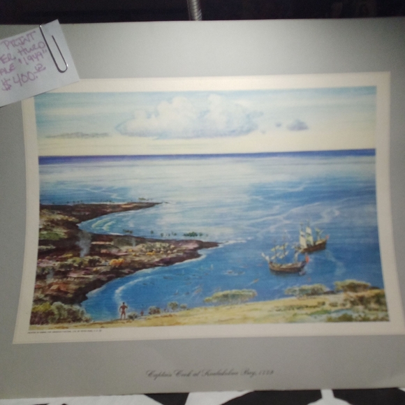 Other | Peter Hurd Prints Circa 1949 Captain Cook At Kealakekua Bay ...